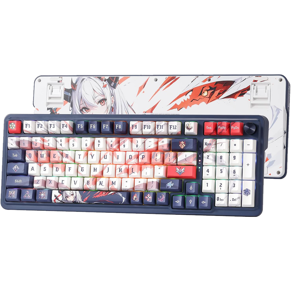 Eisa Pro K686 Pro Wired+2.4Ghz+BT Mechanical Keyboard Anime Theme (Cus ...