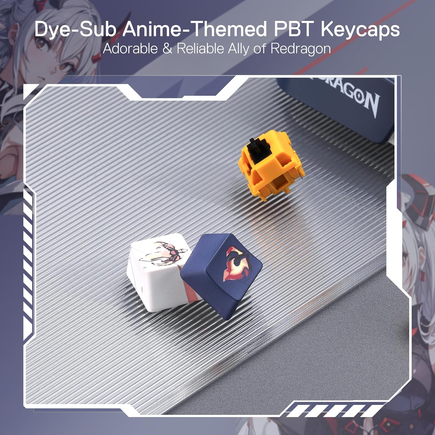 Eisa Pro K686 Pro Wired+2.4Ghz+BT Mechanical Keyboard Anime Theme (Cus ...