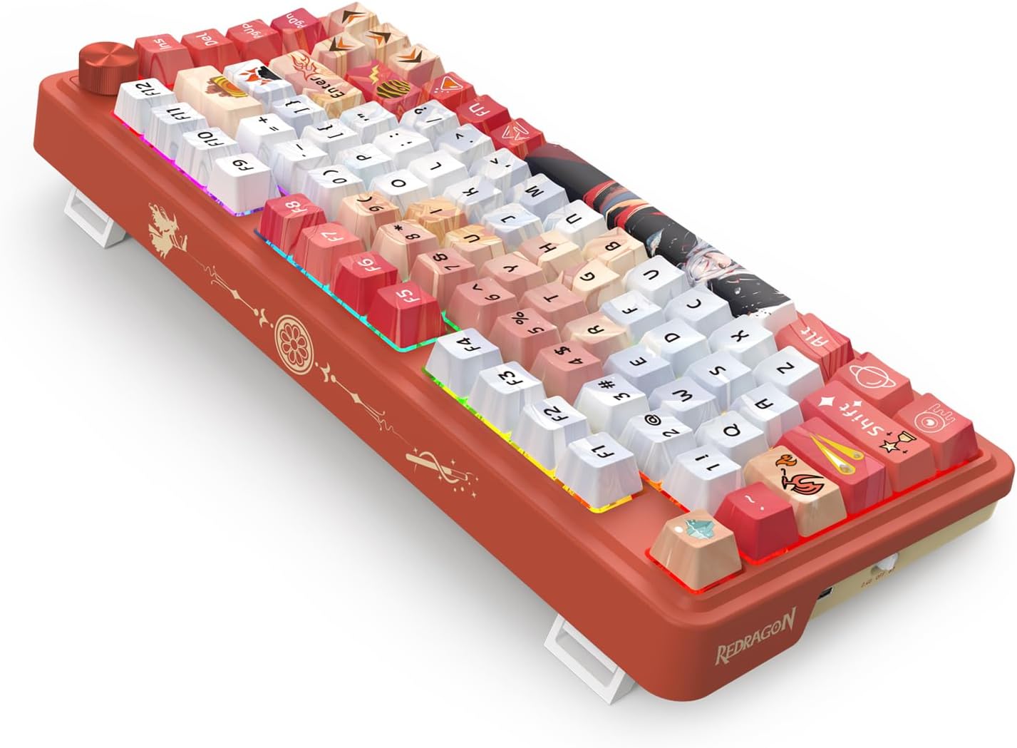 Ucal Pro K673 Pro - 75% Wired+2.4Ghz+BT Mechanical Keyboard Anime Them ...