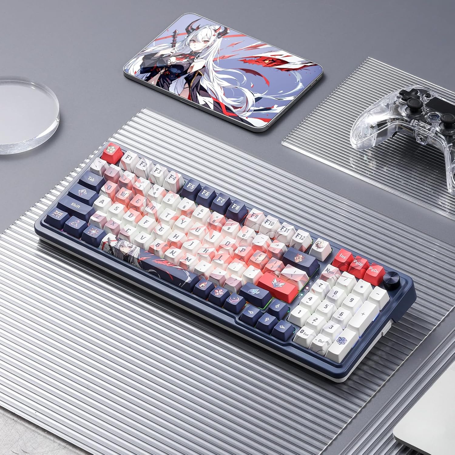 Eisa Pro K686 Pro Wired+2.4Ghz+BT Mechanical Keyboard Anime Theme (Cus ...