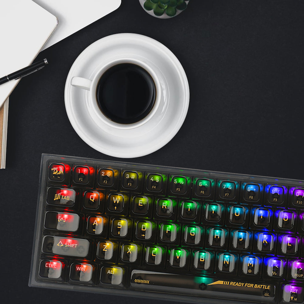 Fizz K617 - 60% Wired Mechanical Keyboard Black Transparent (Transluce