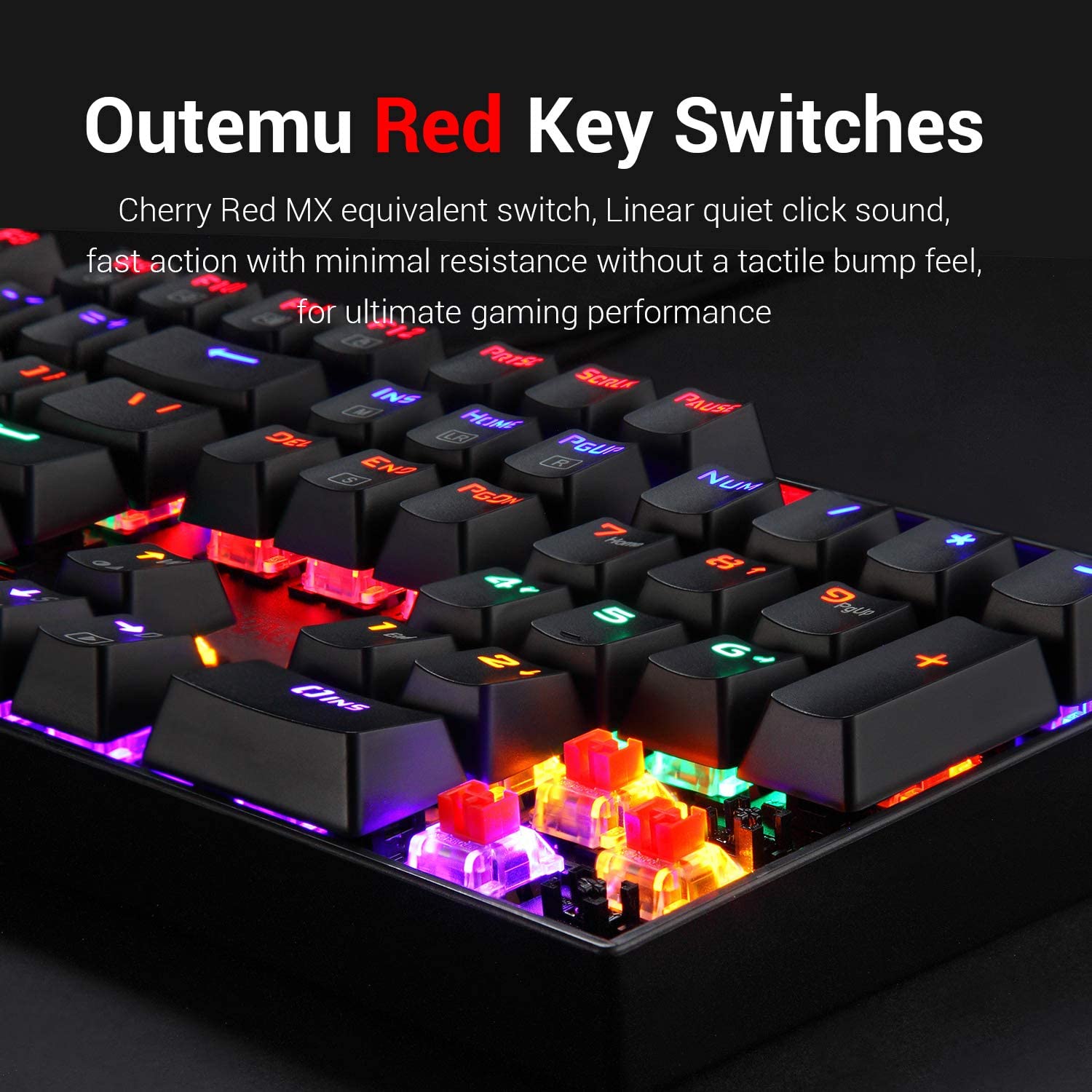 Mitra K551 LED Backlit Rainbow Mechanical Gaming Keyboard – Redragon India
