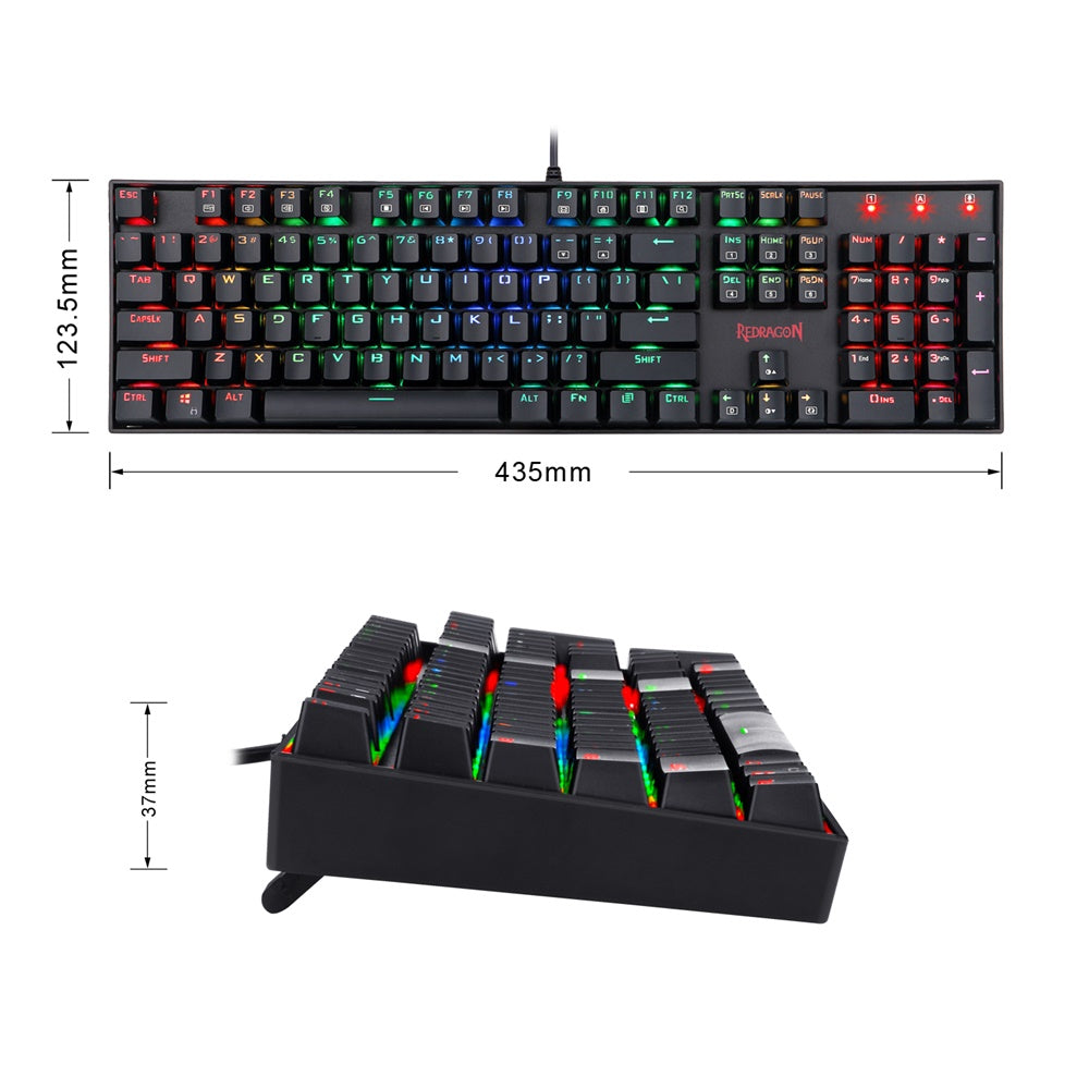 Mitra K551-RGB Mechanical Gaming Keyboard-Redragon Gaming Keyboard ...