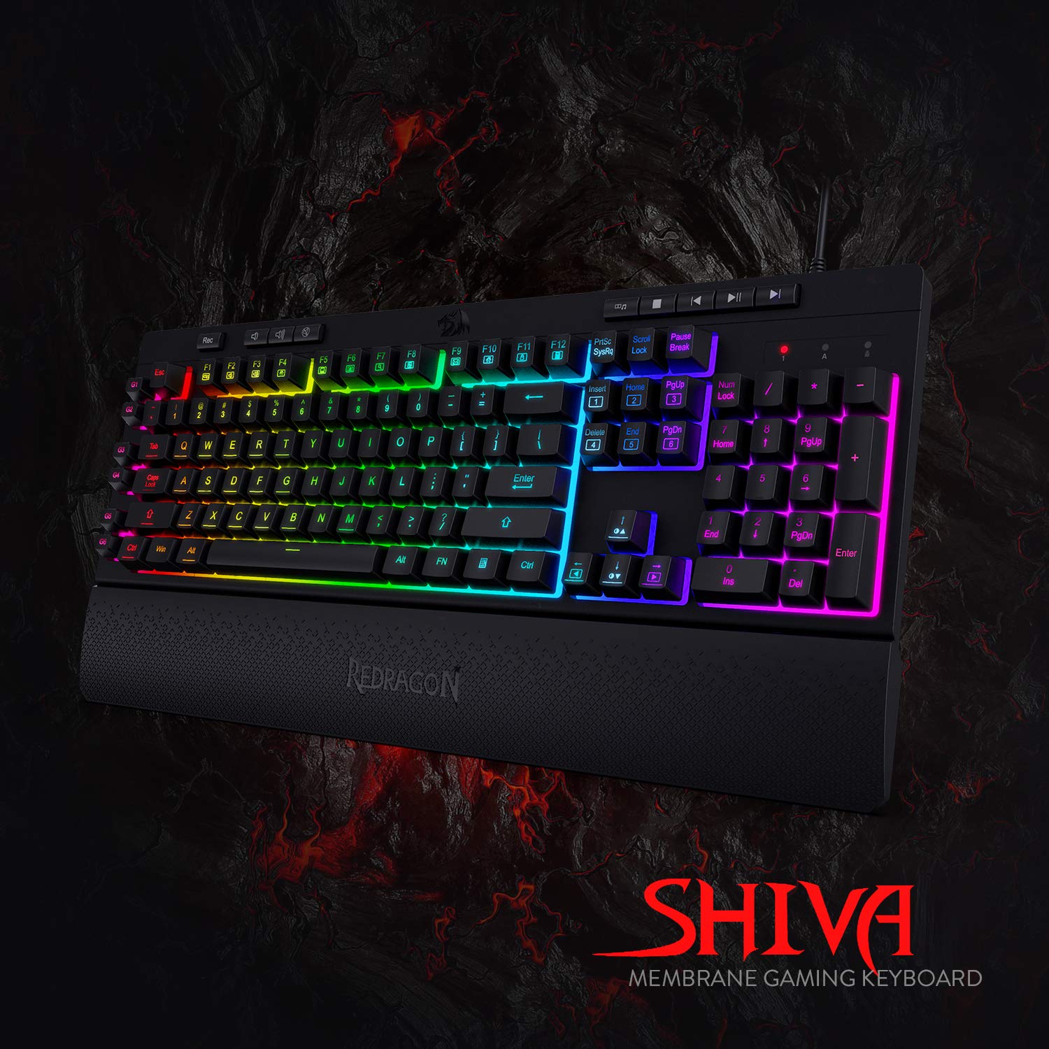 Shiva K512 Membrane Gaming Keyboard- Redragon Gaming Keyboard ...